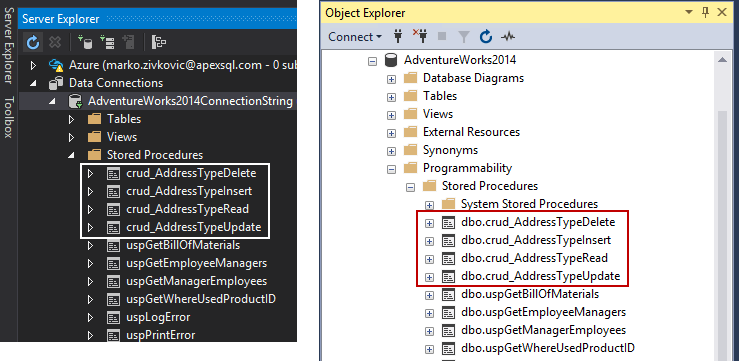 Using Stored Procedure For Crud Operations In Sql Server